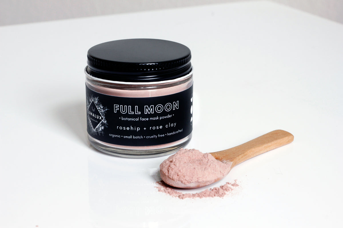 FULL MOON Rose Botanical Face Mask – Lunalux Botanicals